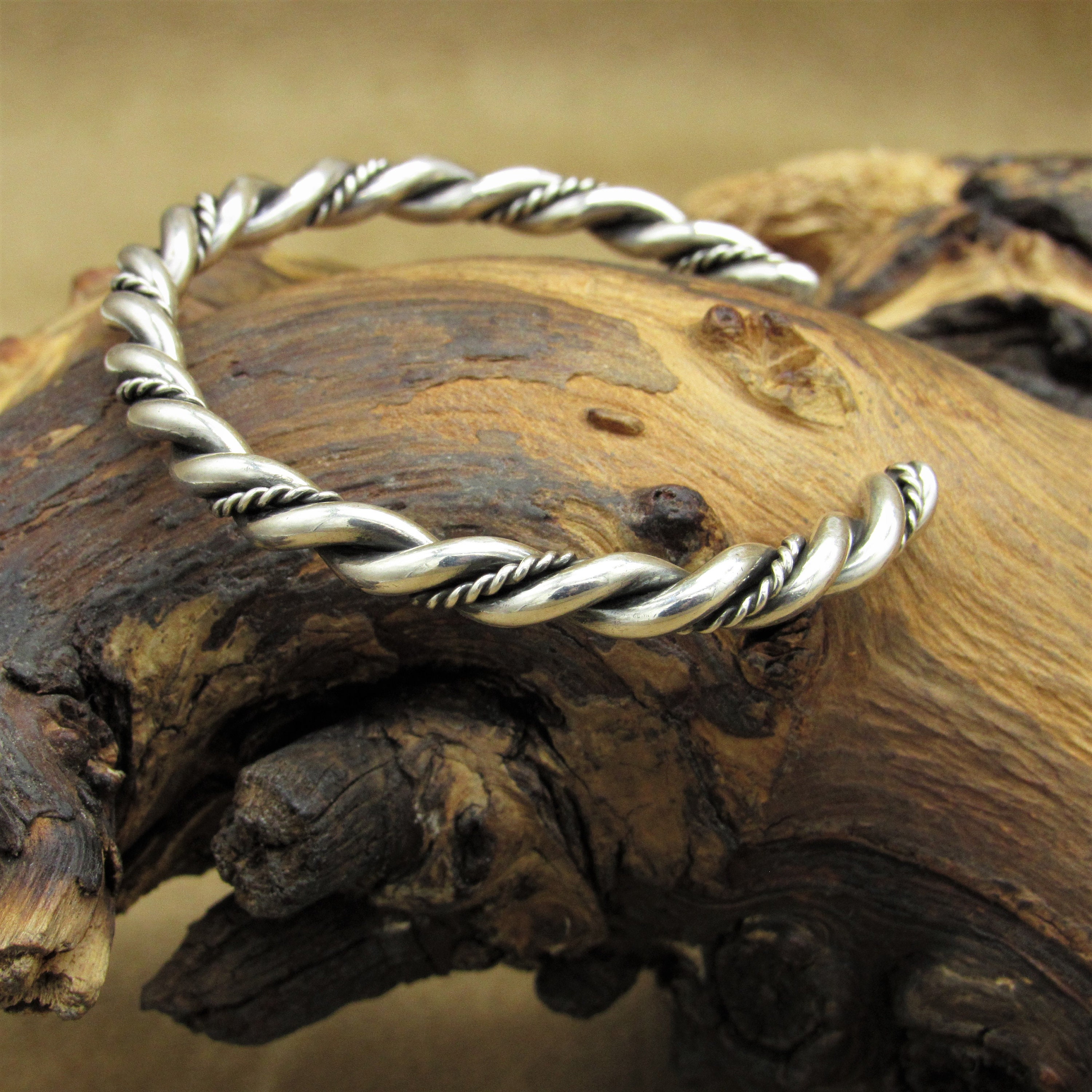 Southwest Sterling Silver Twisted Wire Rope Bracelet - Etsy