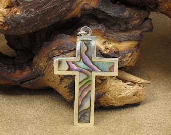 Abalone Cross - Etsy