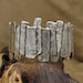 Jagged Fence Row Look Sterling Silver Bracelet - Etsy