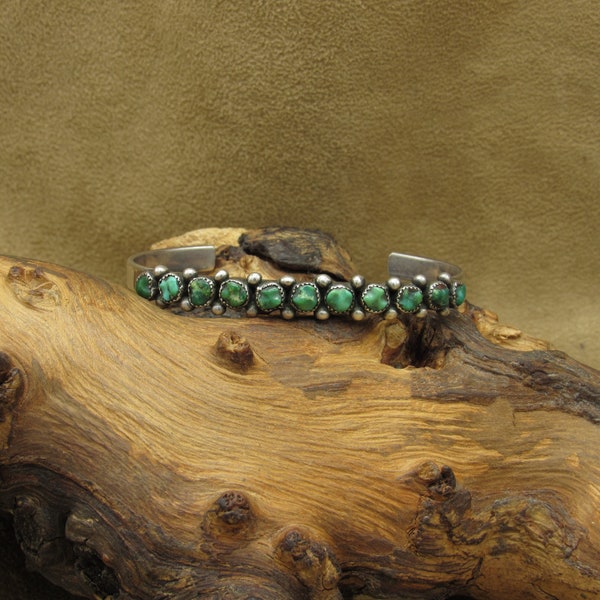 Green Turquoise Cuff Bracelet - Etsy