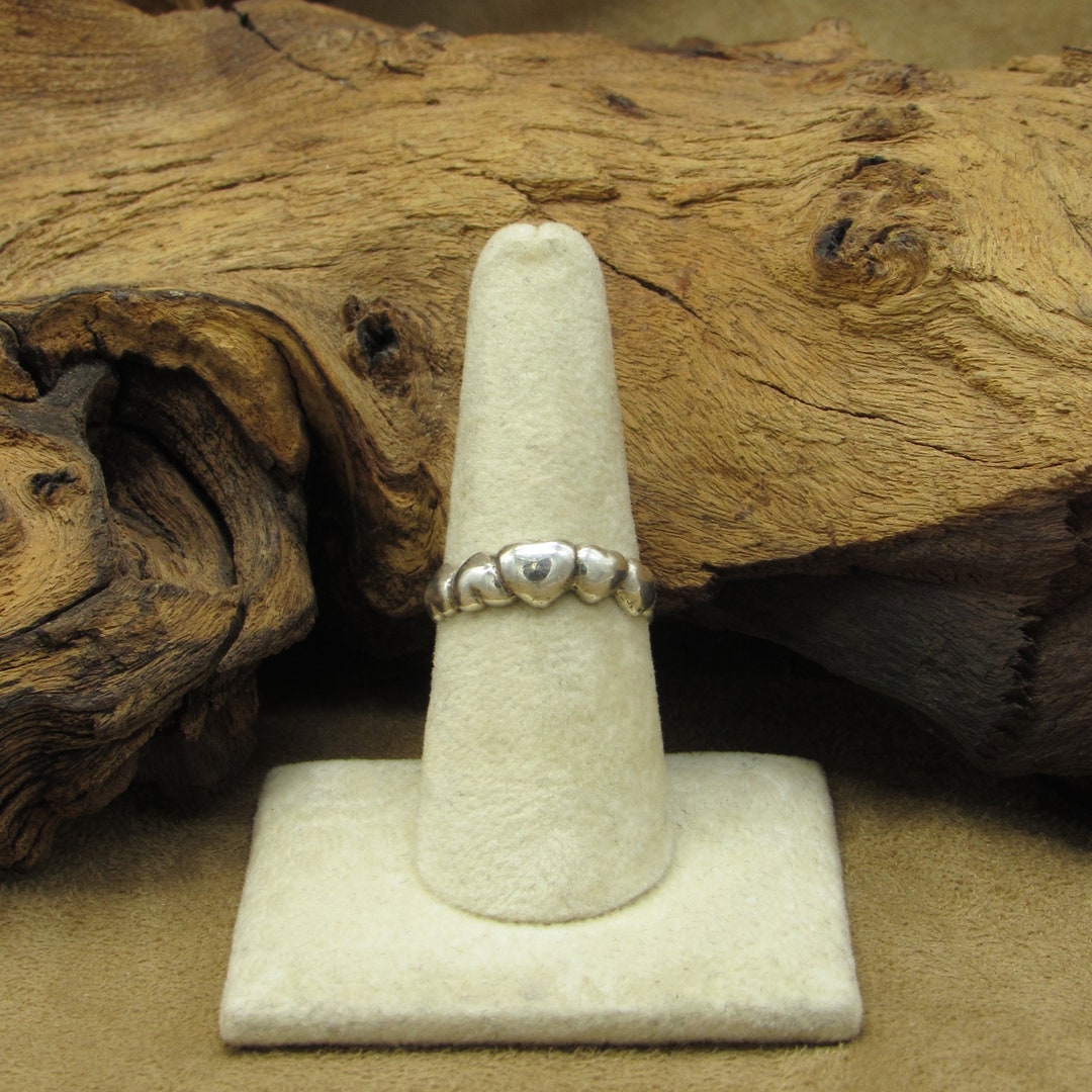 Vintage Sterling Silver Multi-heart Design Ring Size 7.75 - Etsy
