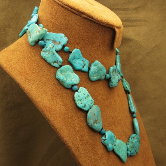 Beautiful Turquoise Slab Necklace - Gem