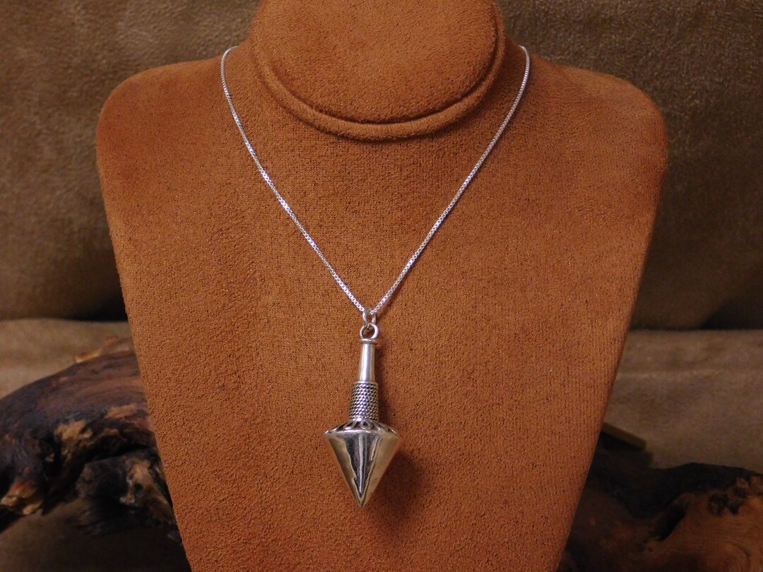 Sterling Silver Spinning Top Necklace - Etsy