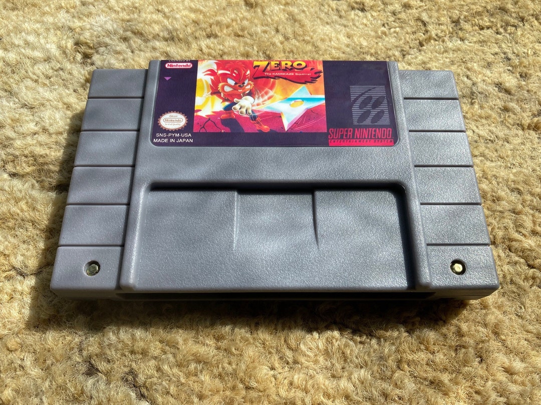 Nintendo SNES Zero the Kamikaze Squirrel Reproduction - Etsy