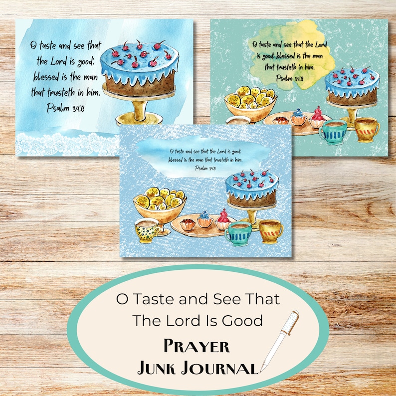 O Taste and See the Lord is Good, Prayer Junk Journal, Cozy Journal ...