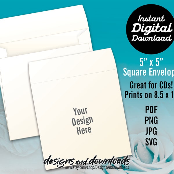 Envelope Template - Etsy