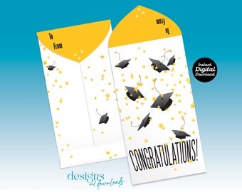 Printable Congratulations Money Envelope Template - Etsy