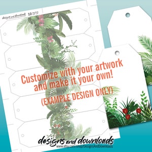 Printable Blank Gift Tag / Hang Tag Template - Etsy