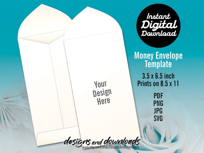 Printable Money Envelope Template - Etsy