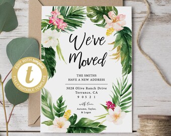 Moving Announcement Template We Moved New Home Card - Etsy