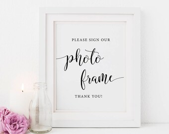 Sign our photo frame | Etsy