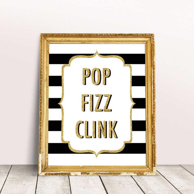 Pop Fizz Clink Sign - Etsy