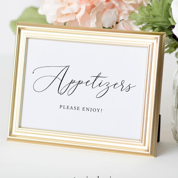 Appetizer Sign - Etsy