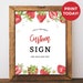 Berry Sweet Strawberry Editable Sign 8x10, Strawberry Birthday ...