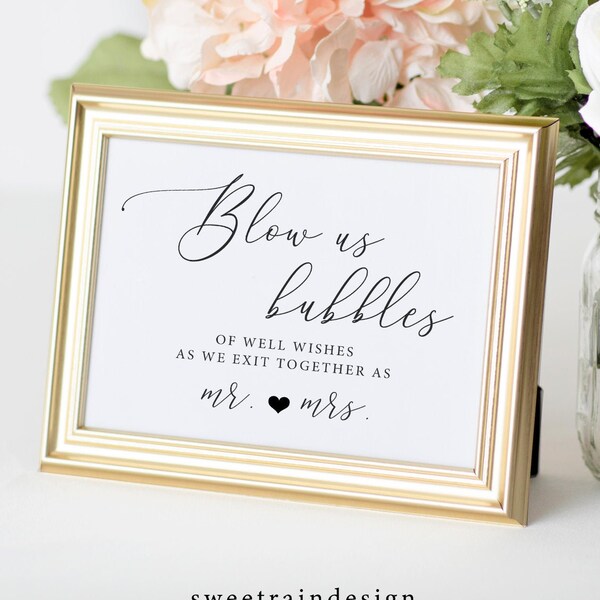 Wedding Bubble Sign - Etsy
