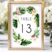 Tropical Wedding Table Numbers Template Tropical Party Table - Etsy