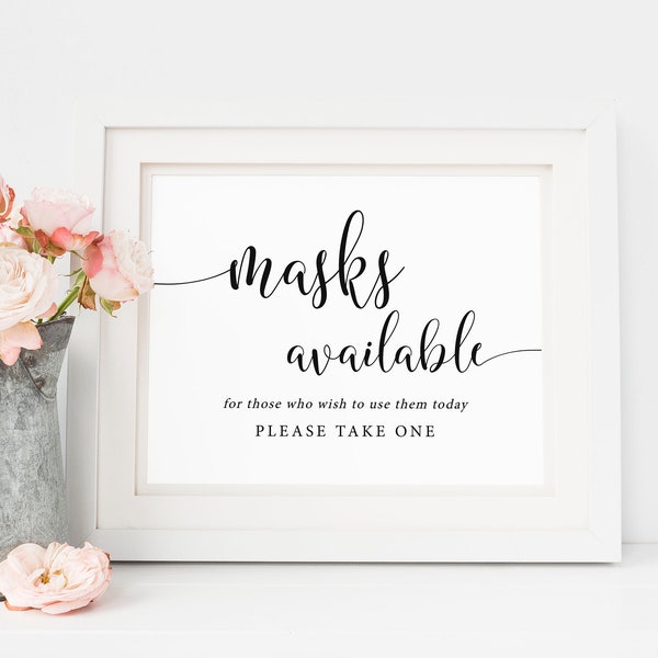 Wedding Mask Sign - Etsy