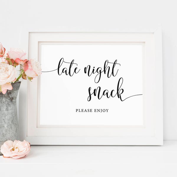 Late Night Bite Sign - Etsy