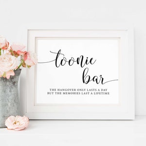 Wedding Bar Sign Toonie Bar - Etsy