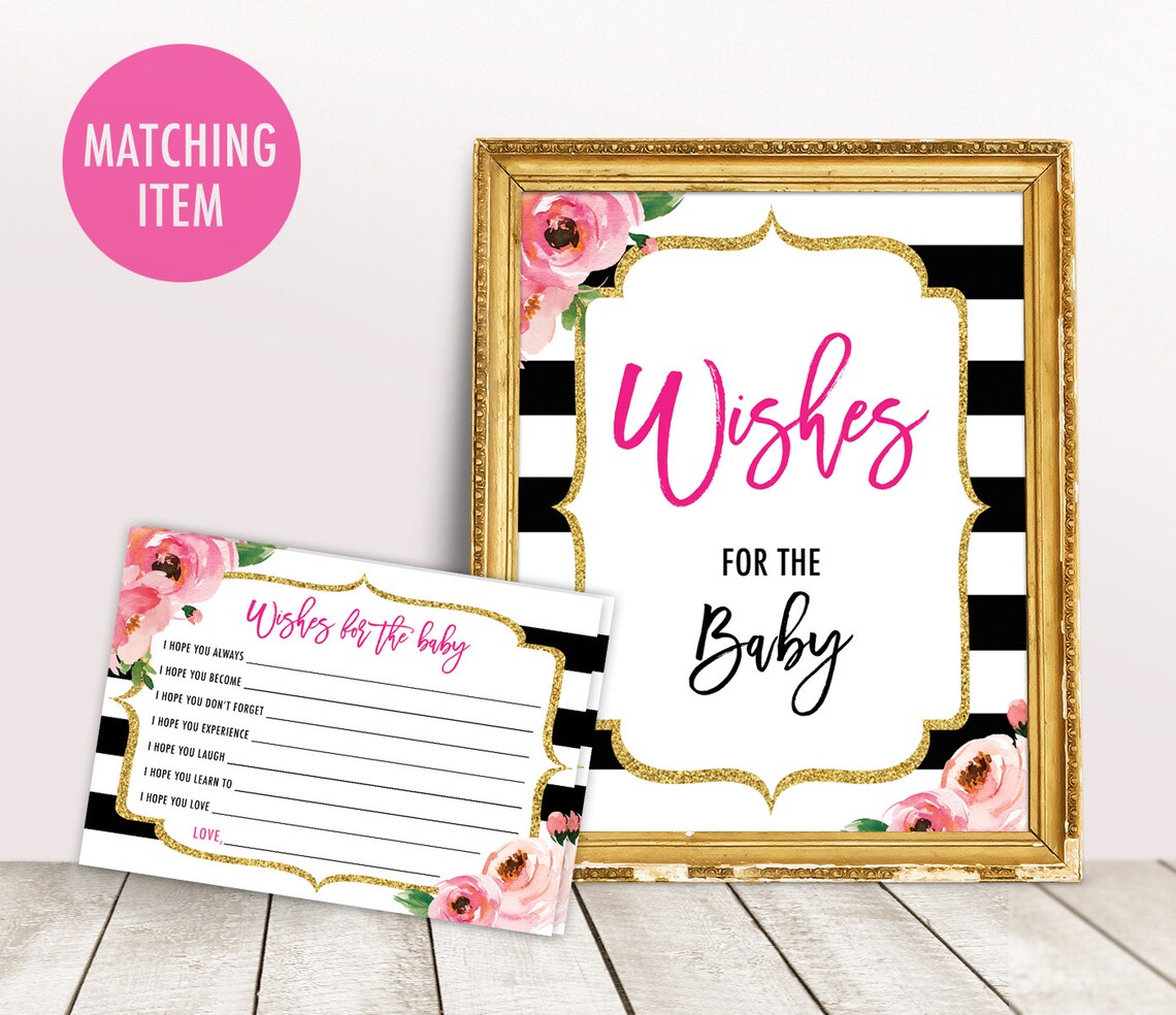 Printable Advice for Mommy to Be Kate Spade Baby Shower Game | Etsy