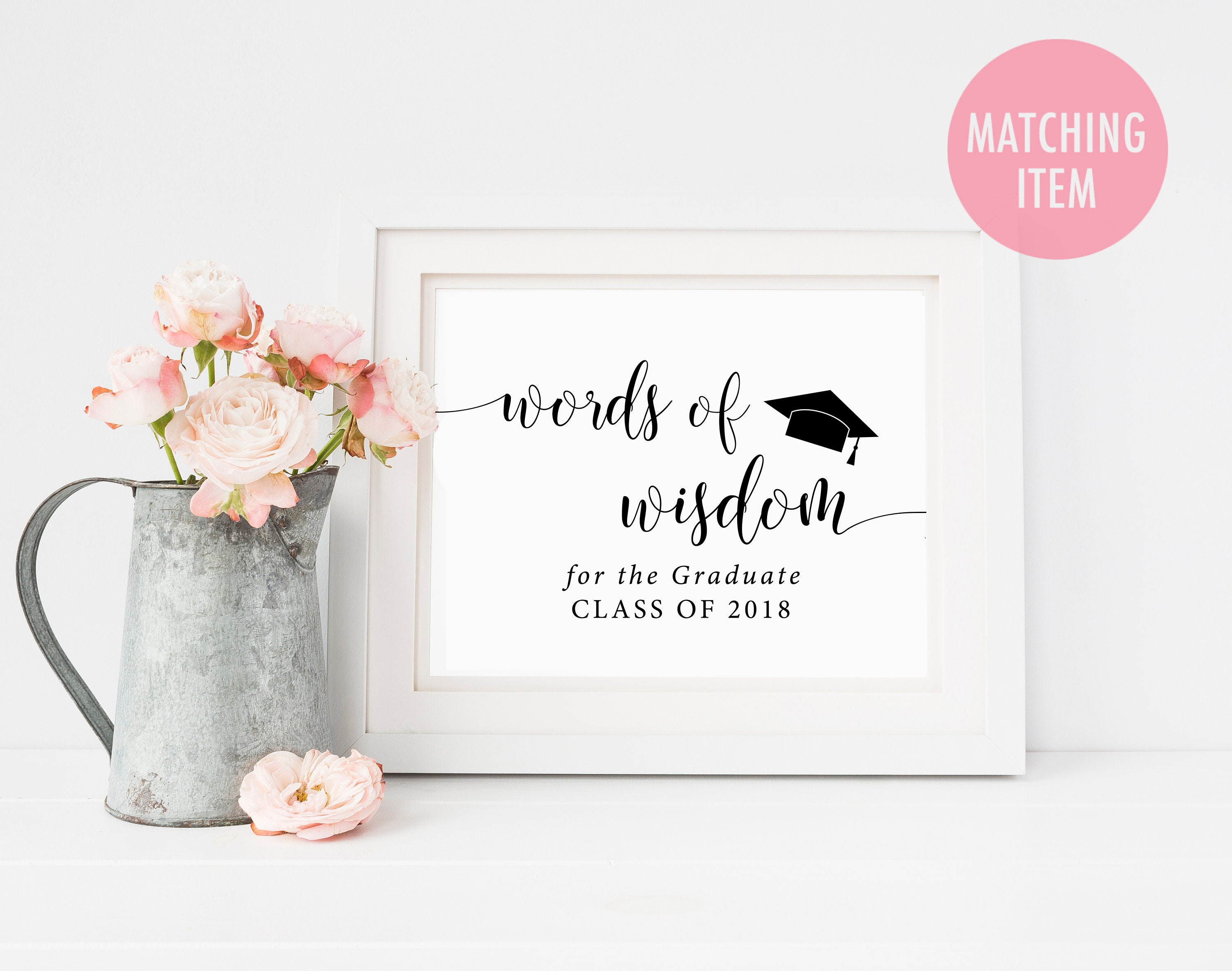 Printable Words of Wisdom for Graduate Cards, Advice for the Graduate ...