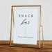 Modern Wedding Snack Bar Sign Printable, Bar Sign for Wedding, Sweet ...