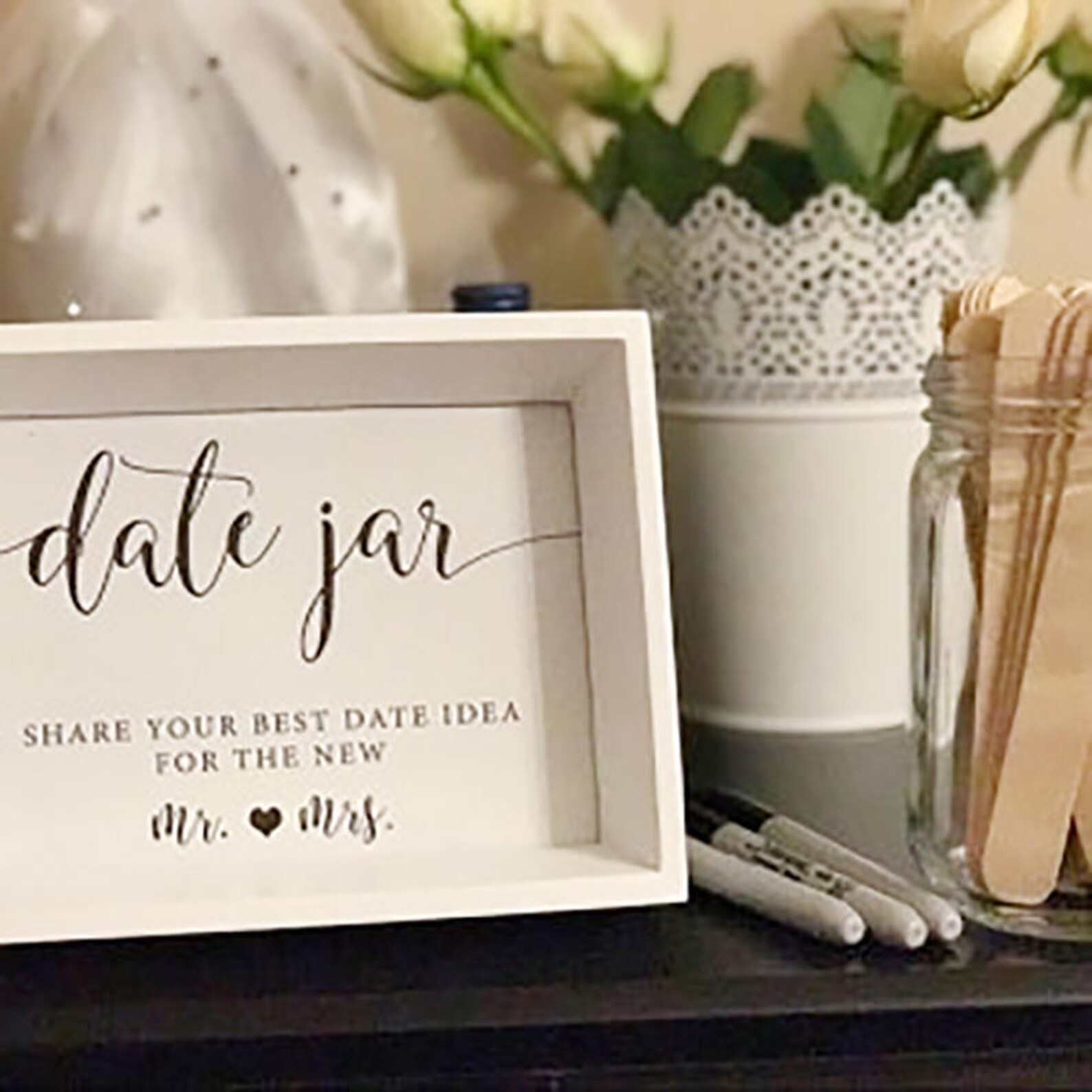 Date Jar Sign Date Night Sign Date Night Ideas Wedding Date - Etsy