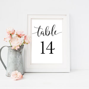 Table Numbers Printable, Table Numbers Wedding, Table Numbers Rustic ...