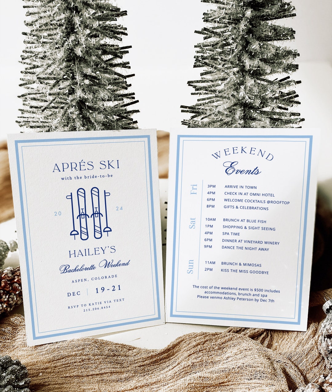 Apres Ski Bachelorette Party Invitation Template, Winter Bachelorette ...