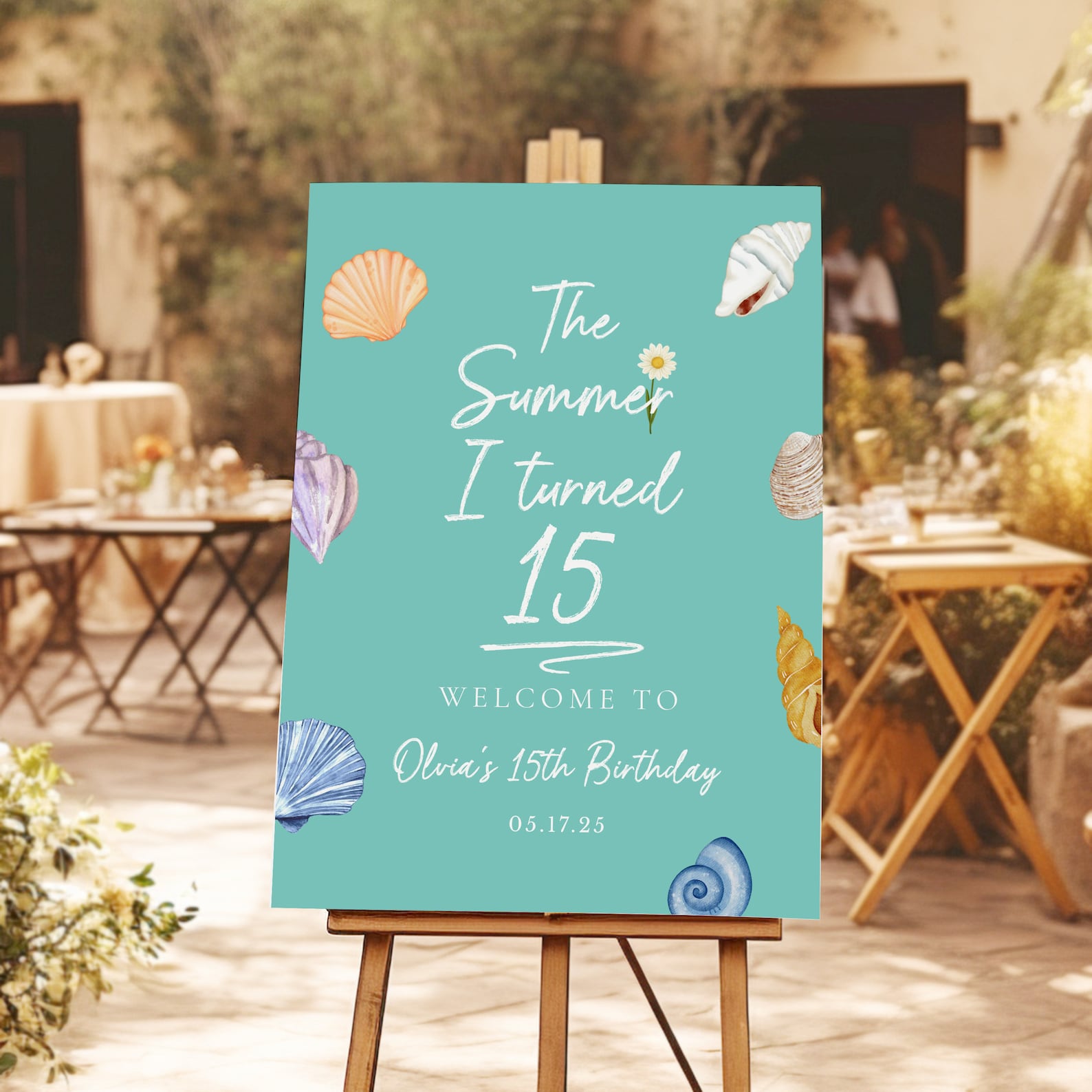 The Summer I Turned Birthday Party Welcome Sign Template, Cousins Beach ...