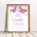 Butterfly Theme Editable Sign 8x10 Butterfly Birthday - Etsy