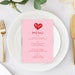 XOXO Valentine's Day Menu Template, Galentines Menu, Printable Menu ...