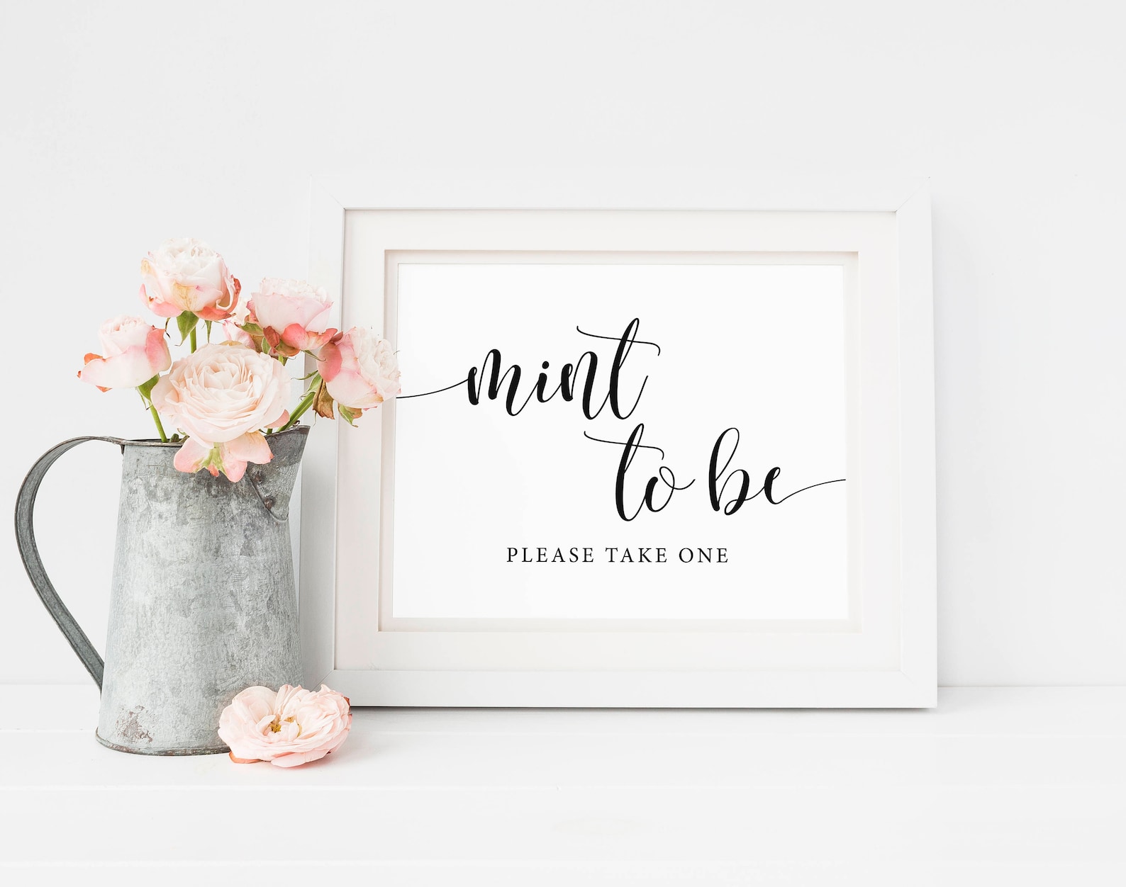 Mint to Be Sign Mints Wedding Favor Sign Mint to Be Bridal - Etsy