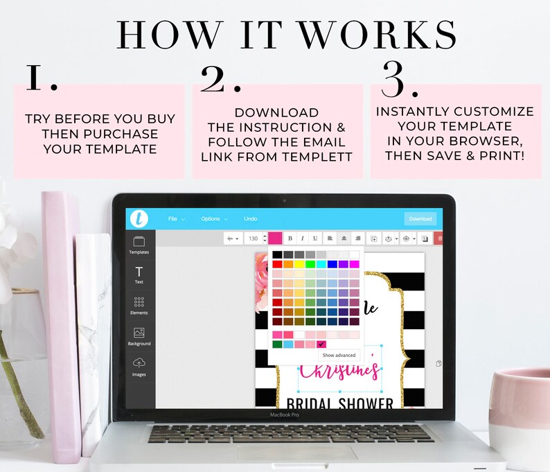 Kate Baby Shower Welcome Sign Editable Black and White - Etsy