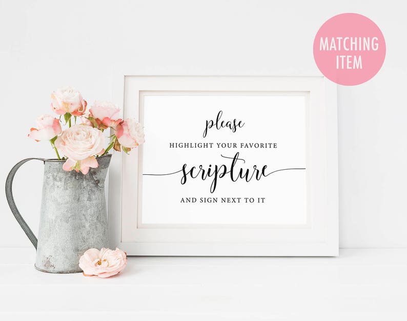 In Lieu of Favors Sign Rustic Wedding Signs Printable Wedding - Etsy