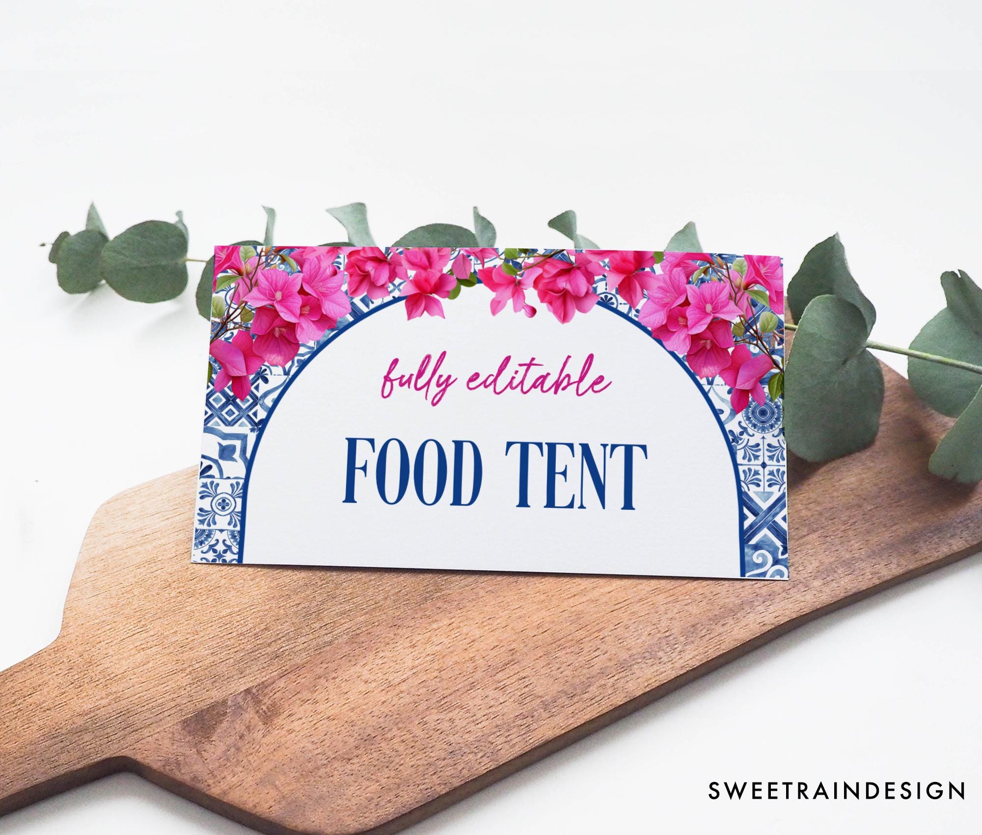 Mamma Mia Birthday Food Tent Template, Dancing Queen Birthday Food ...