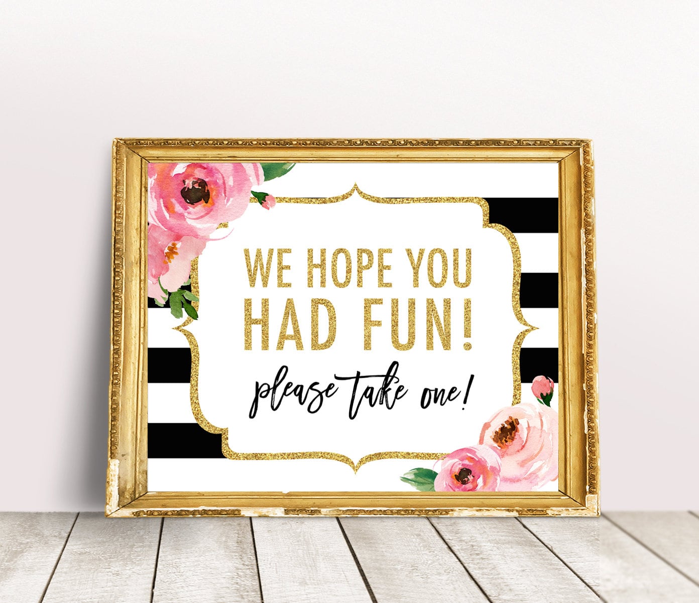 Kate Party Favor Sign We Hope You Had Fun Please Take One - Etsy Canada