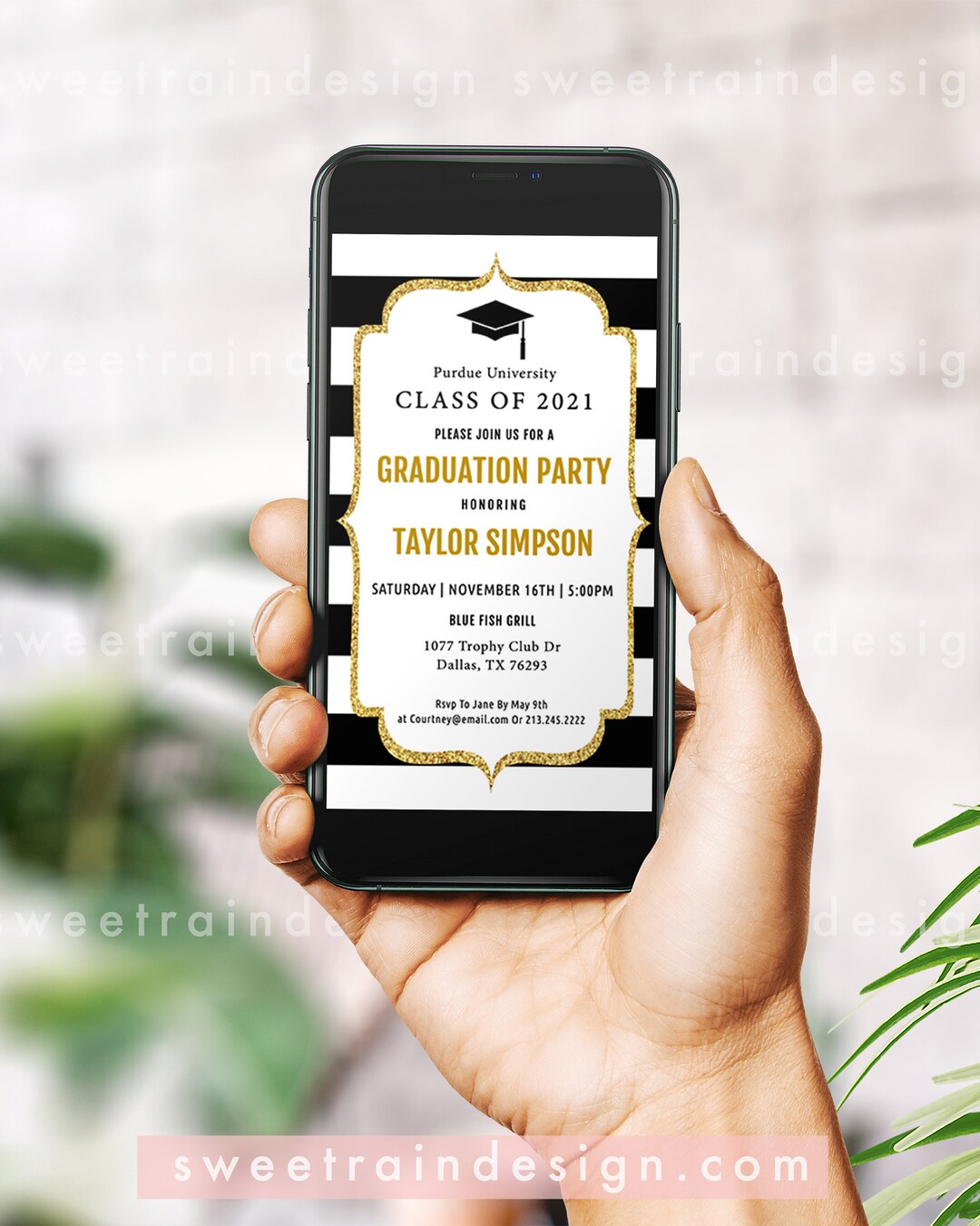 Graduation Party Invitation, Class of 2021, Grad Party Invite ...