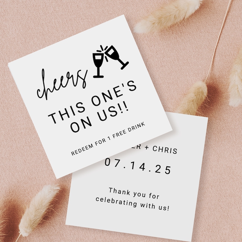 New Year Drink Ticket - Etsy