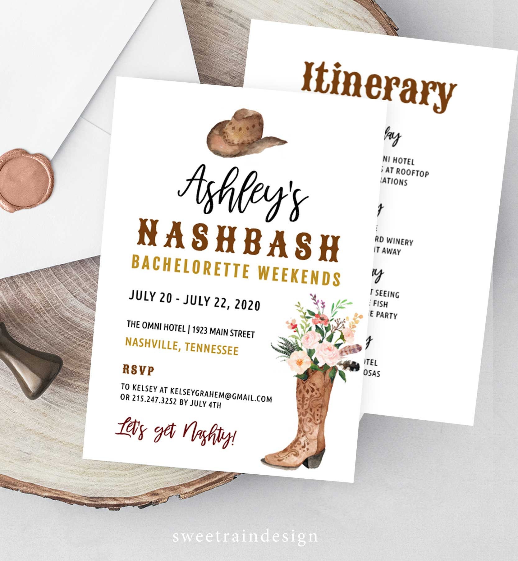  Nashville Bachelorette Itinerary Template Free 