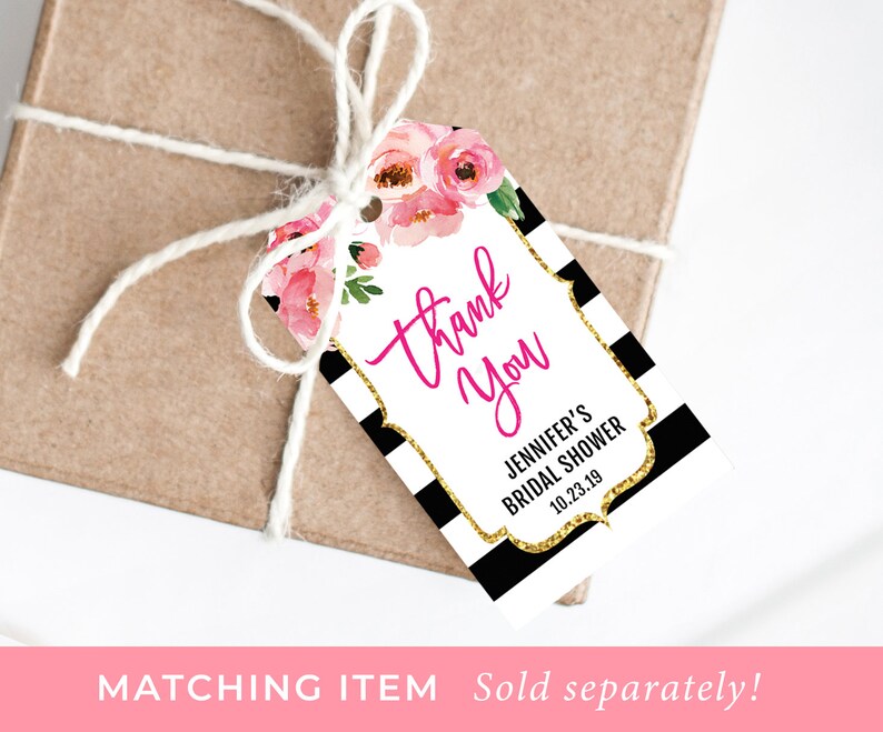 Kate Thank You Card Printable, Floral Thank You Note Card Editable ...