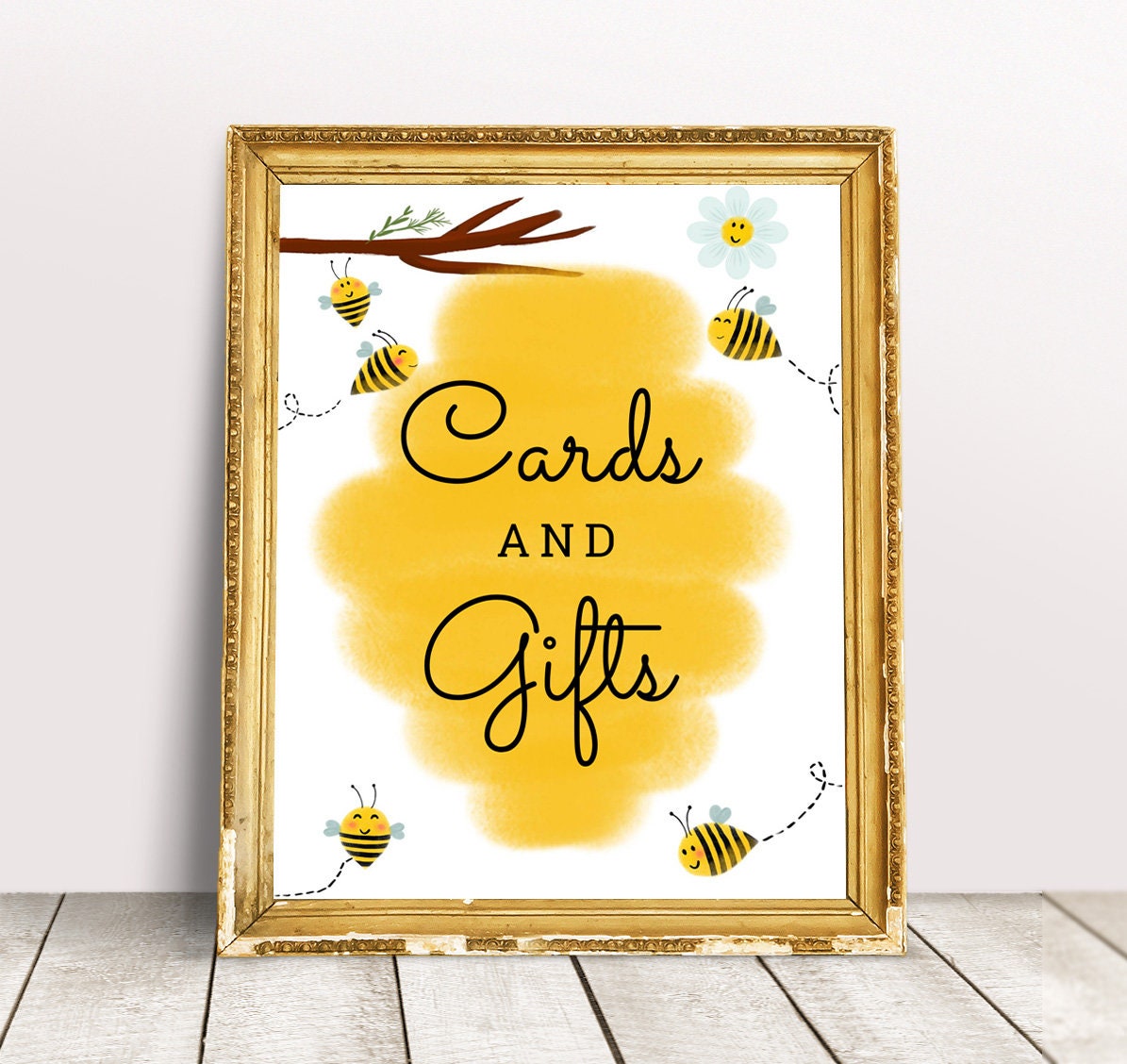 Bee Cards and Gifts Sign Bee Birthday Decorations Honey Bee | Etsy