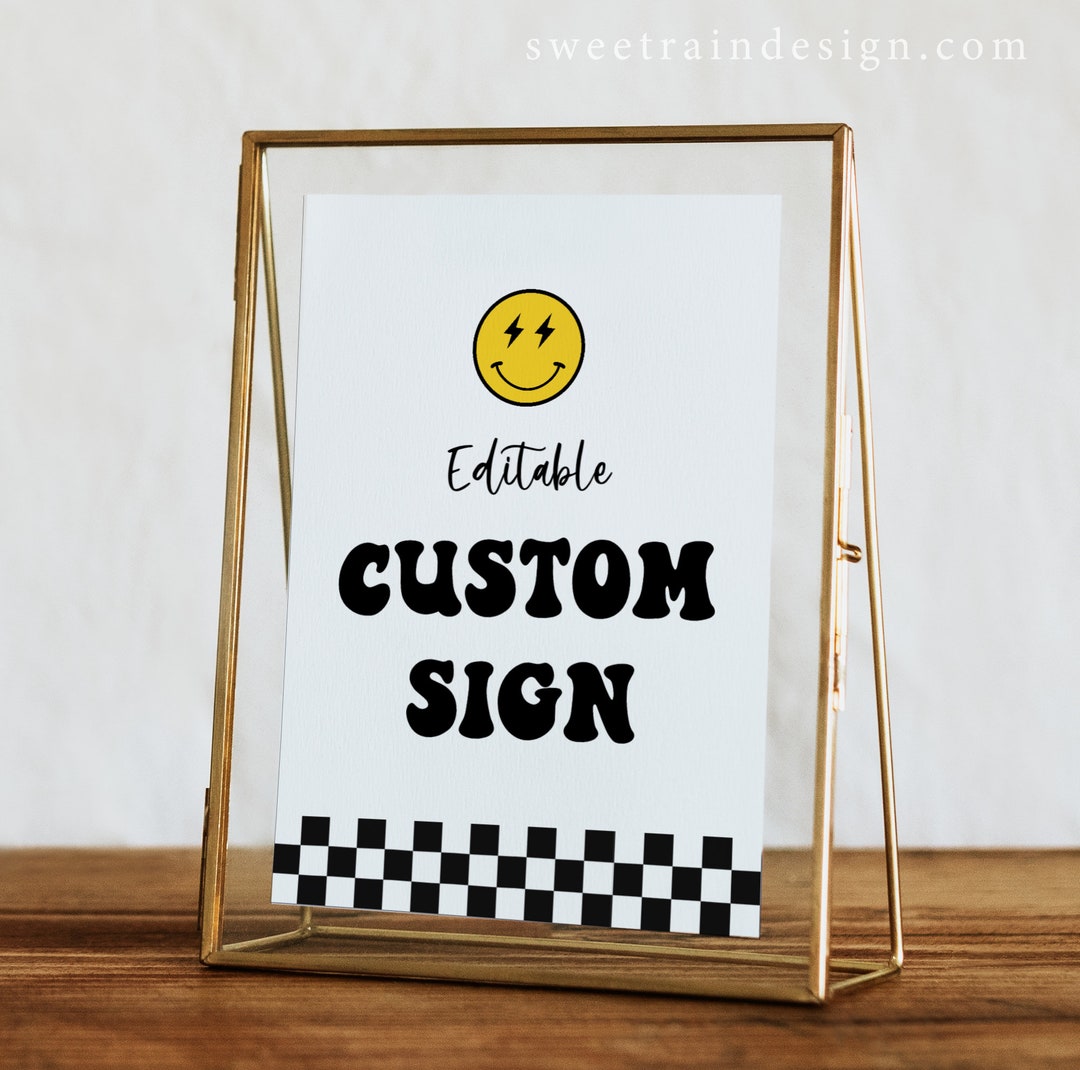 Two Cool Birthday Party Custom Sign, Boy 2nd Birthday Party Decorations ...