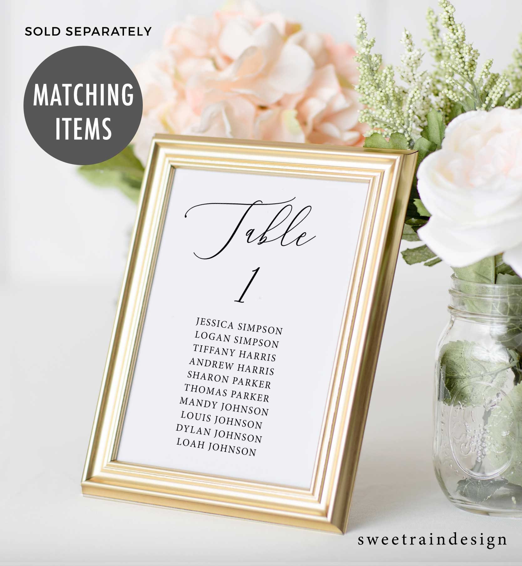 Wedding Reserved Sign Template Reserved Row Sign Printable | Etsy