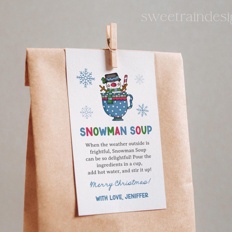 Snowman Soup - Etsy