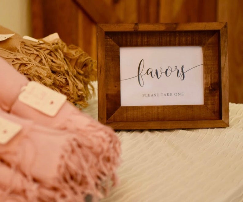 Wedding Favor Sign Favors Table Sign Wedding Favor - Etsy
