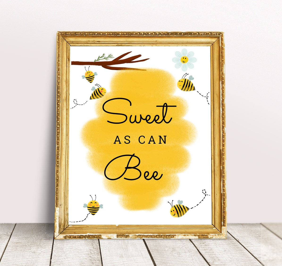 Sweet as Can Bee Sign Bee Baby Shower Sign Honey Bee Shower | Etsy