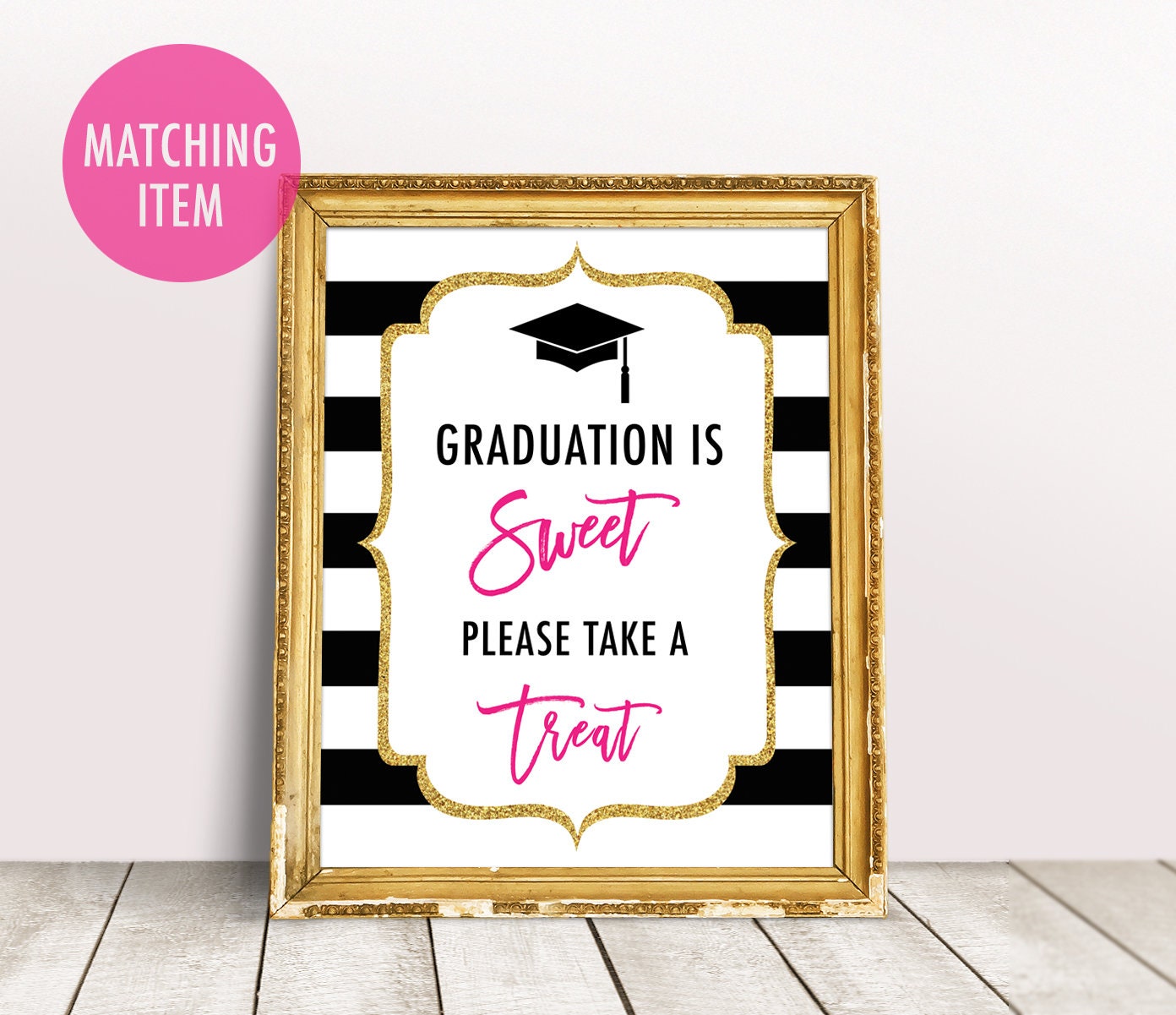 Floral Graduation Welcome Sign Template Graduation Poster | Etsy