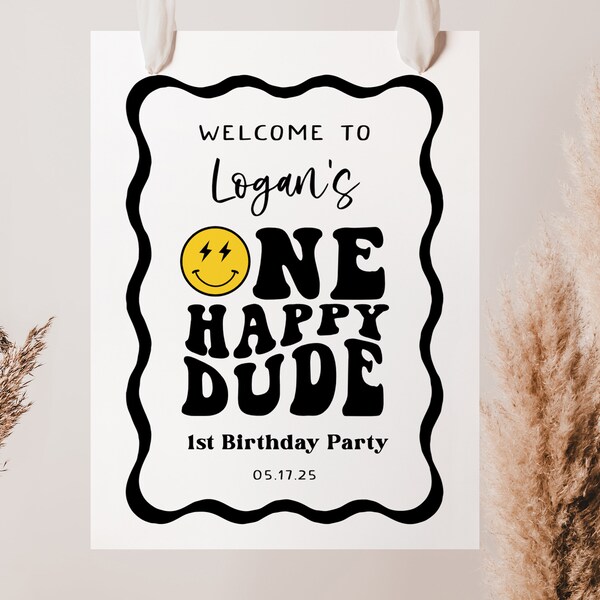One Happy Dude Birthday Decorations - Etsy