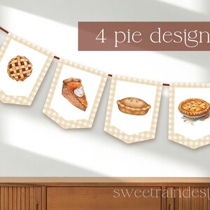 Little Cutie Pie Party Banner Template, Fall Pumpkin Pie Garland, Pie ...